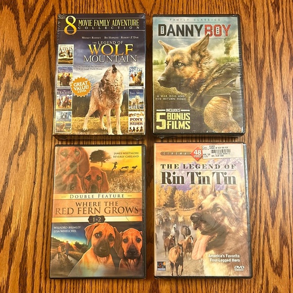 Media | Nwt Bundle Of 5 Dog Themed Dvds For Family Night | Poshmark
